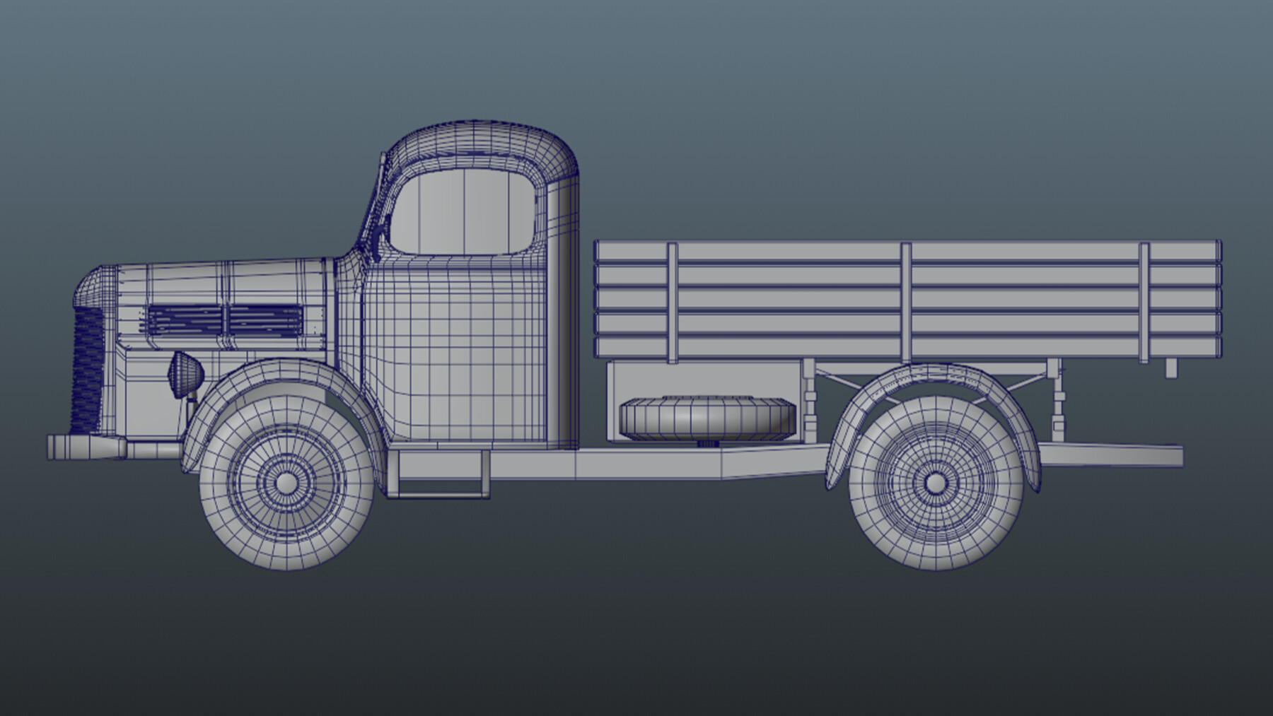 ArtStation - Old truck , 3d model | Game Assets