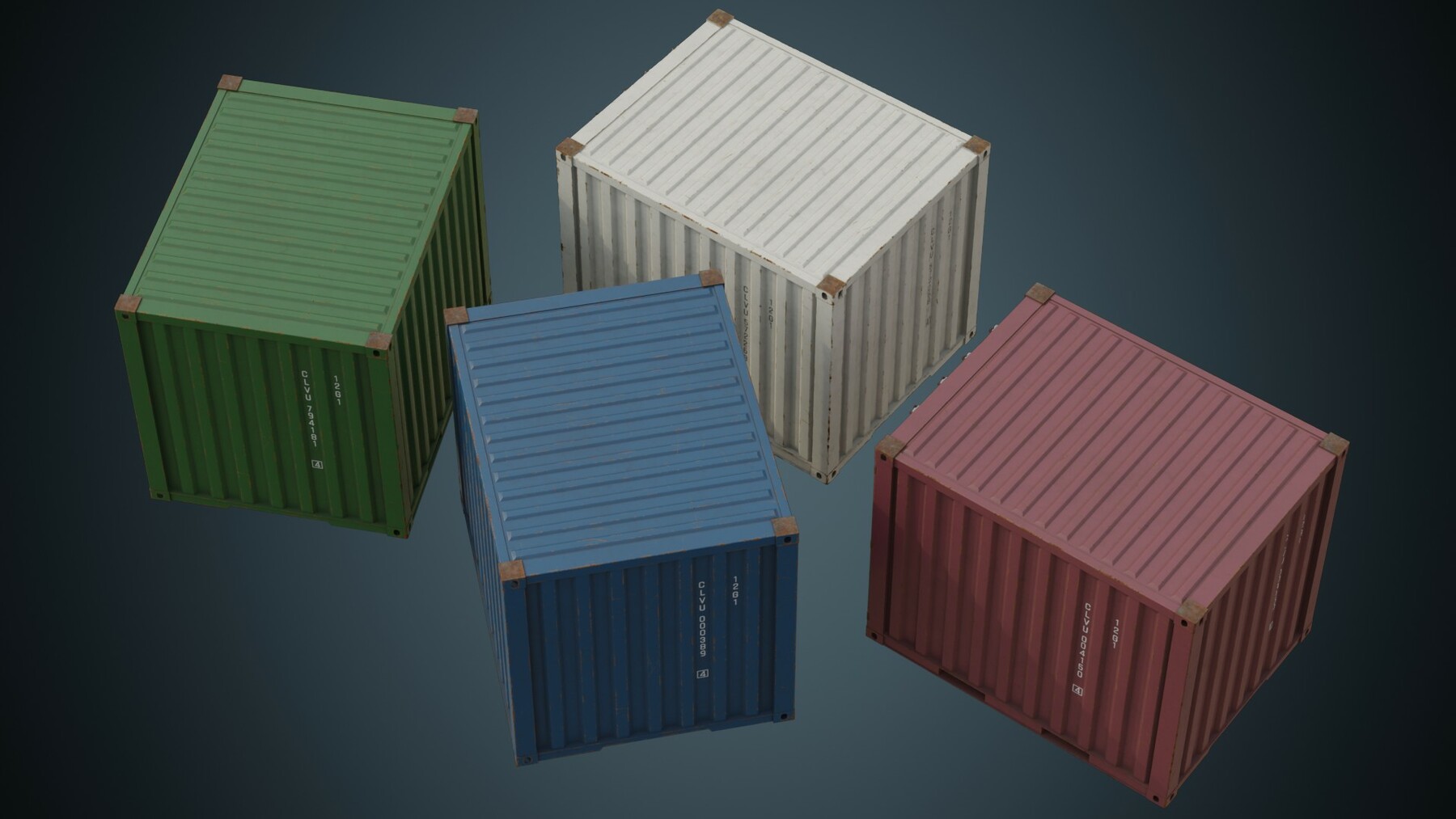 ArtStation - Cargo Container 5B | Game Assets