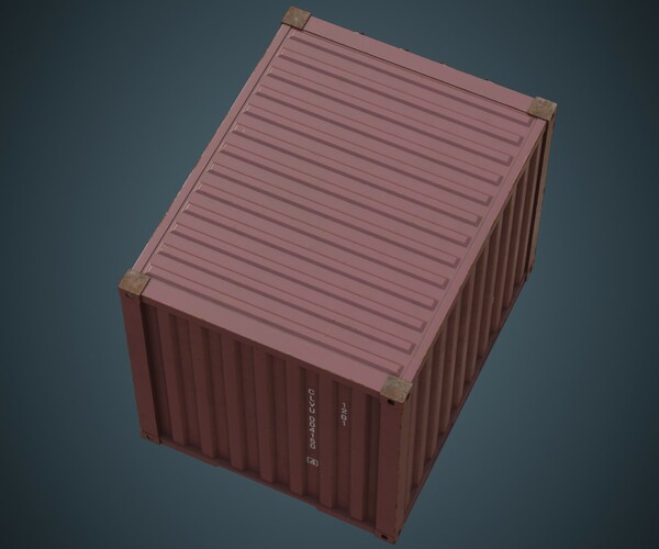 ArtStation - Cargo Container 5B | Game Assets