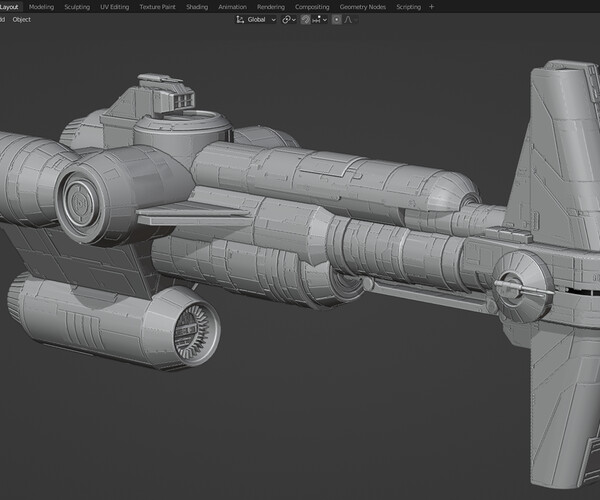 ArtStation - Sphyrna-class corvette BLENDER EDITION - Star Wars | Resources
