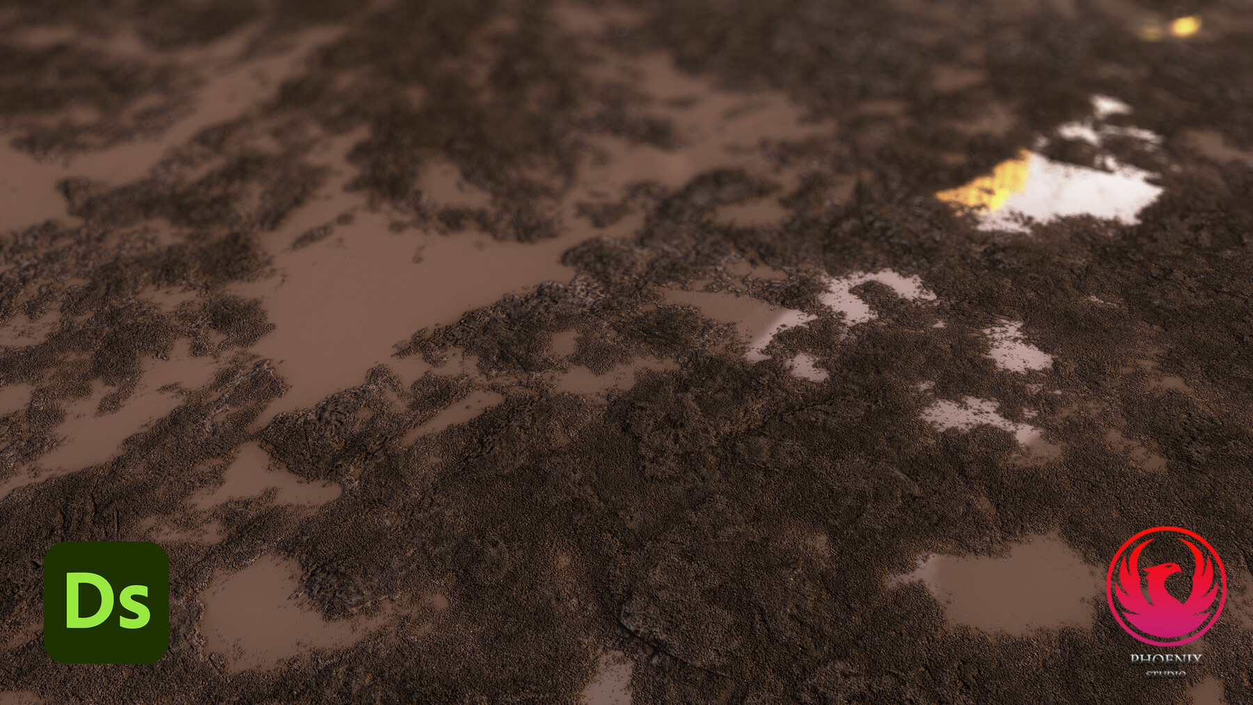 ArtStation - Wet mud ground | Game Assets