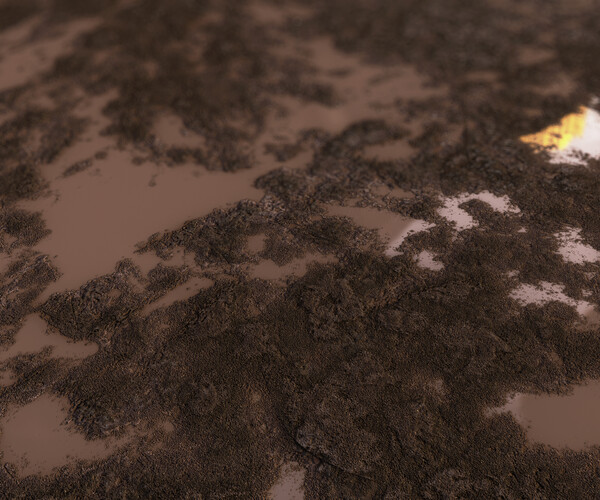 ArtStation - Wet mud ground | Game Assets