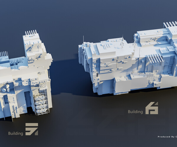 ArtStation - Futuristic City Pack vol 01 | Game Assets