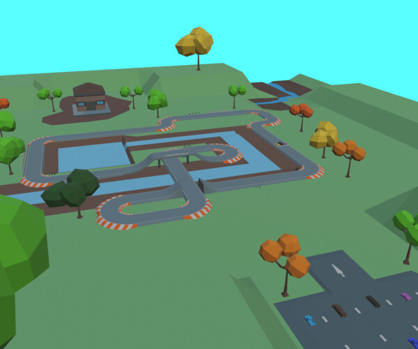 ArtStation - Race Track Cartoon | Game Assets