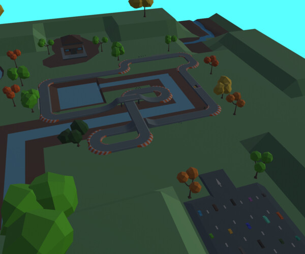 ArtStation - Race Track Cartoon | Game Assets