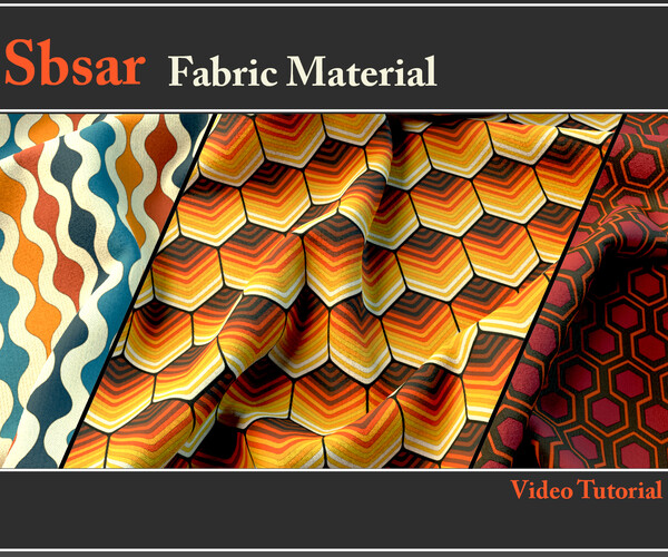 ArtStation - 100 SBSAR Files Fabric Materials VOL 02 + Video How To Use ...
