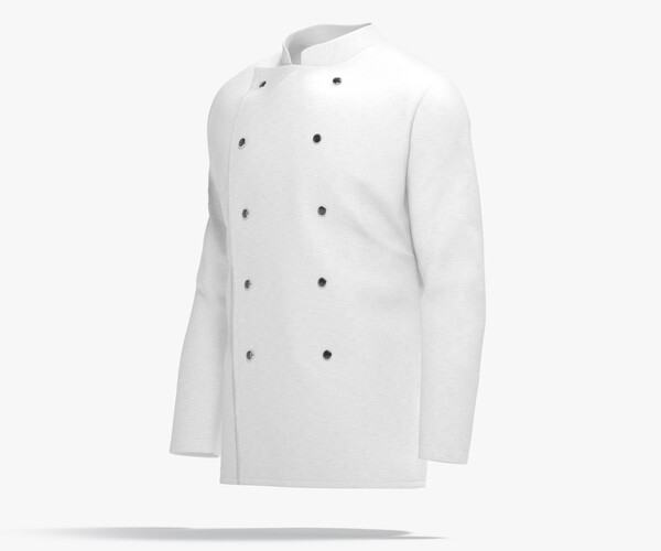 ArtStation - White Chef Jacket - cook chief coat | Resources