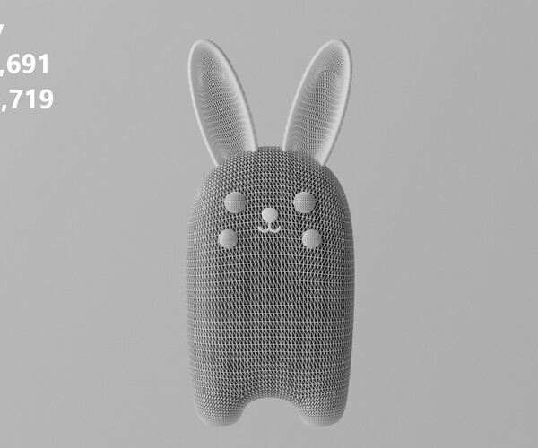 ArtStation - Cartoon Cute Bunny Rabbit 3D model | Resources