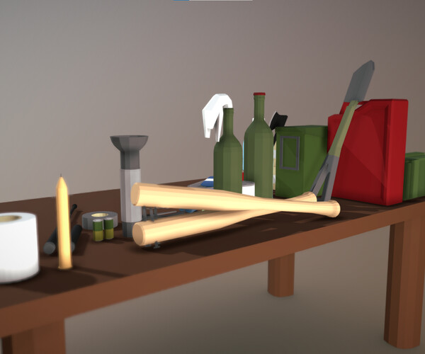 ArtStation - Low-poly Survival Pack | Game Assets