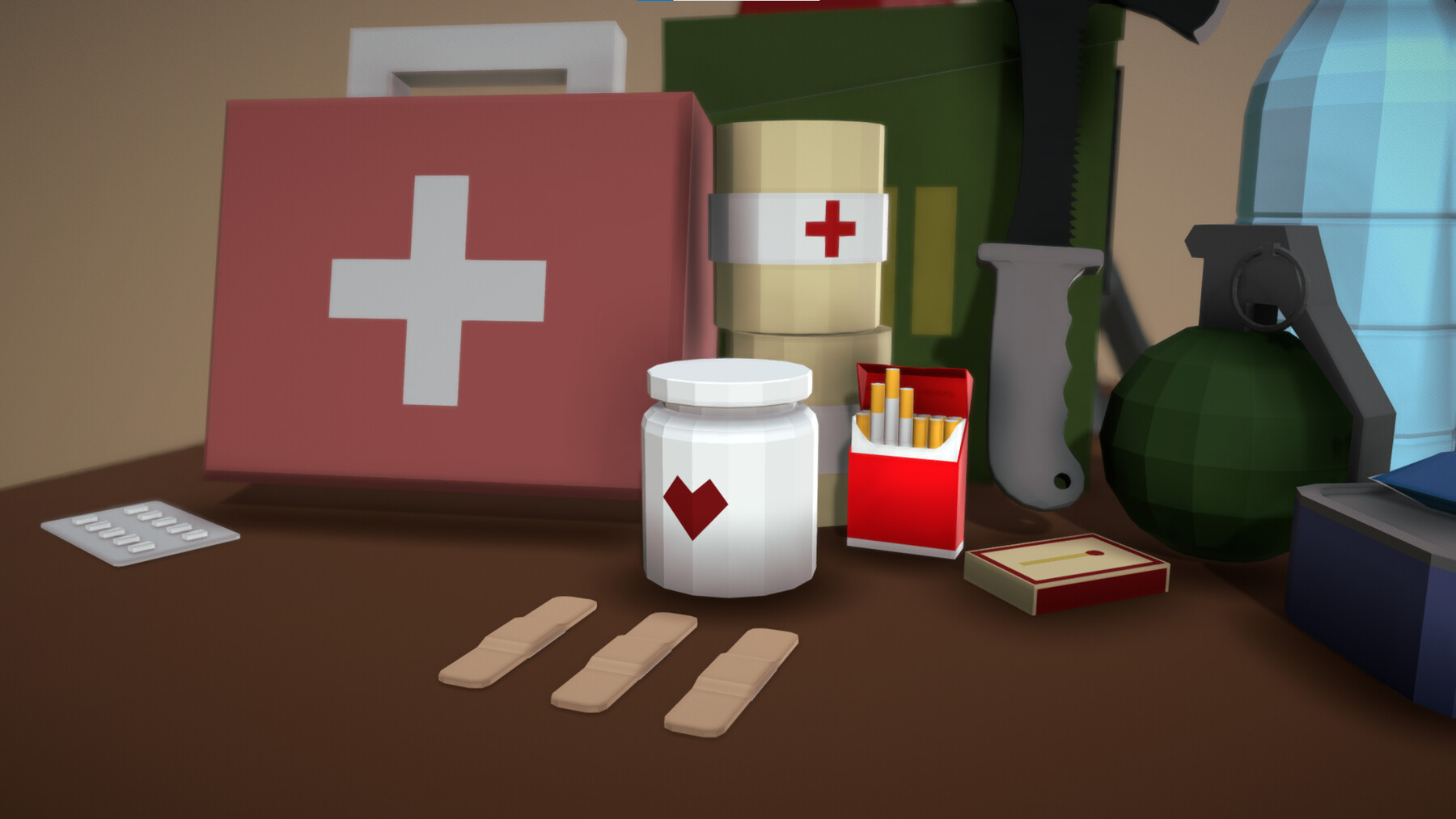 ArtStation - Low-poly Survival Pack | Game Assets