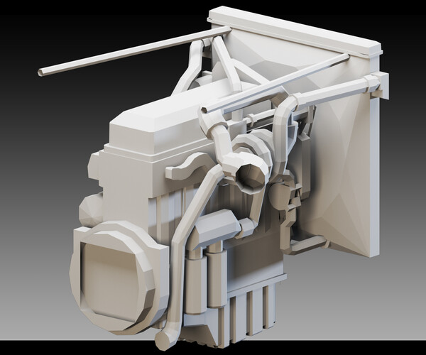ArtStation - 11 Industrial Engines- Vol 04- High detail 3d models ...