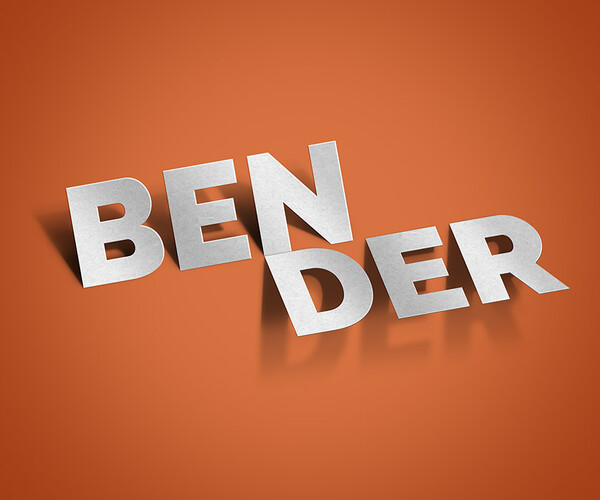 ArtStation - Bender Text Effects, PSD Template File | Artworks