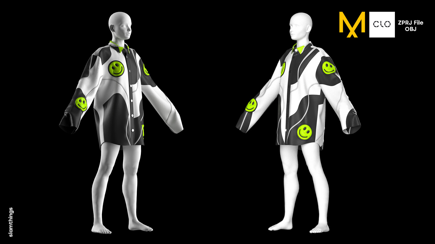 ArtStation - Future Fashion Oversized Shirt #001 - Clo 3D / Marvelous ...