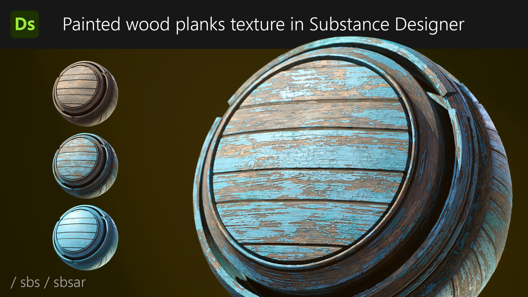 ArtStation - Painted wood planks texture in Substance Designer | Game ...