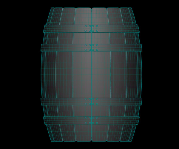 ArtStation - Wooden barrel | Game Assets
