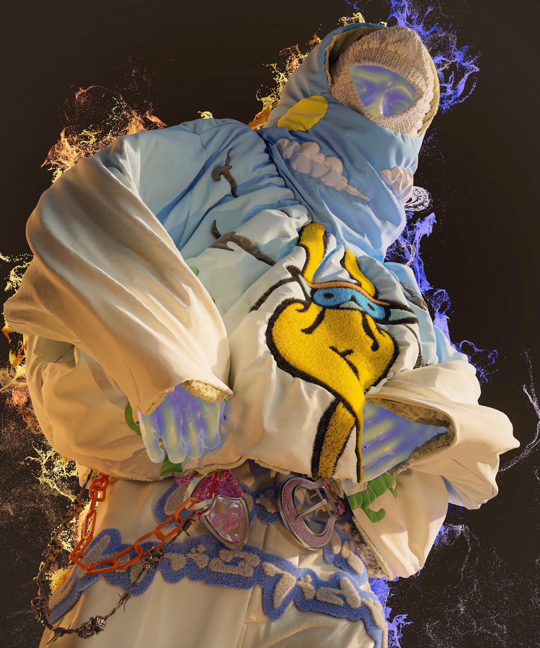 ArtStation - DIGITAL FASHION JACKET - Hypebeast Fashion Jacket - CLO 3D ...