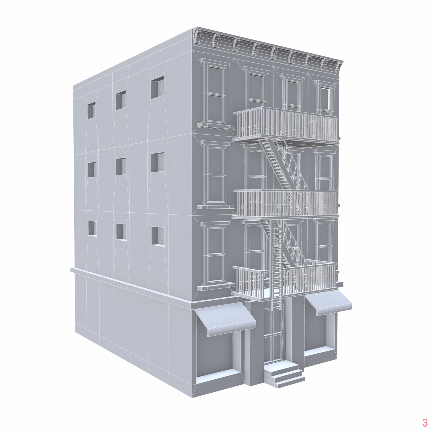 ArtStation - NYC Building 4 - PBR | Game Assets