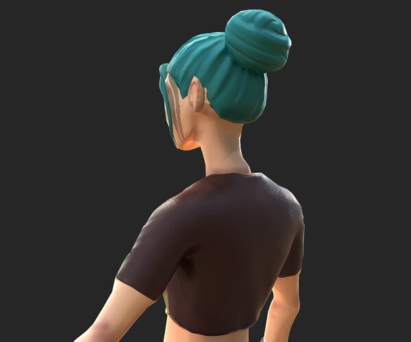 ArtStation - Character Stylized Girl Low-poly | Game Assets