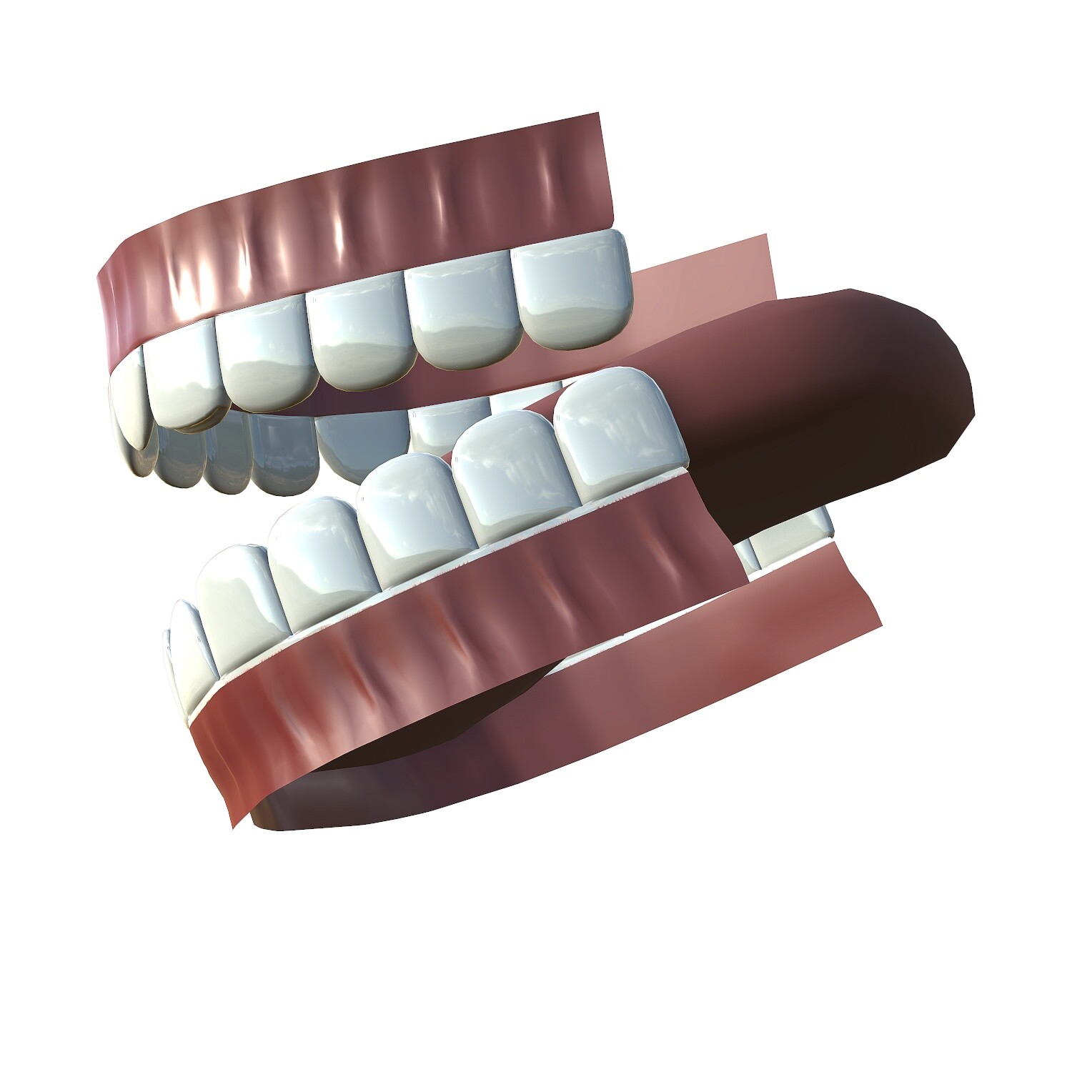 ArtStation - Teeth - Mouth Interior Low-poly | Resources