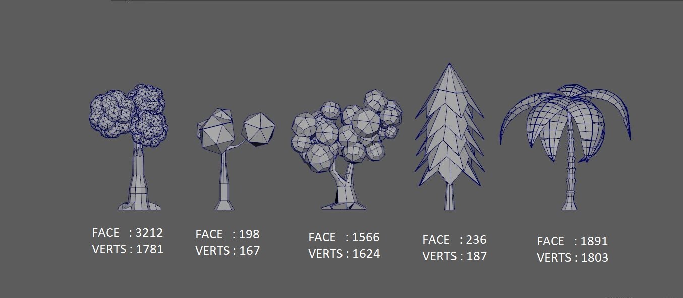 ArtStation - Trees Pack 04 | Game Assets