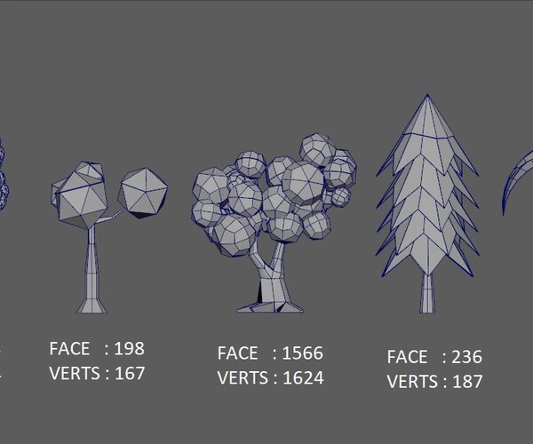 ArtStation - Trees Pack 04 | Game Assets