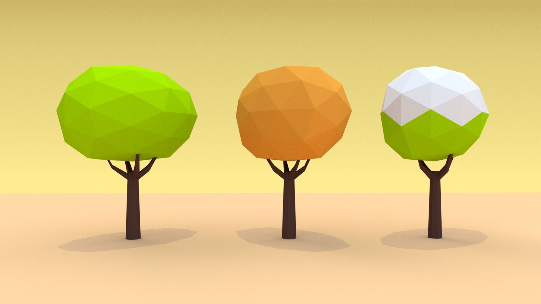 ArtStation - Trees pack 01 | Game Assets