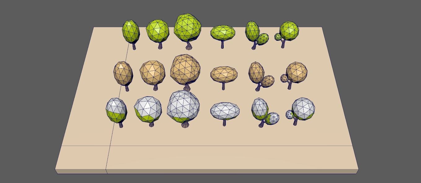ArtStation - Trees pack 01 | Game Assets