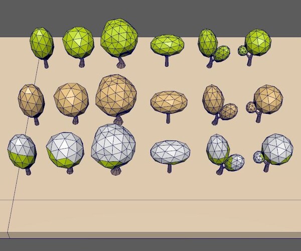 ArtStation - Trees pack 01 | Game Assets