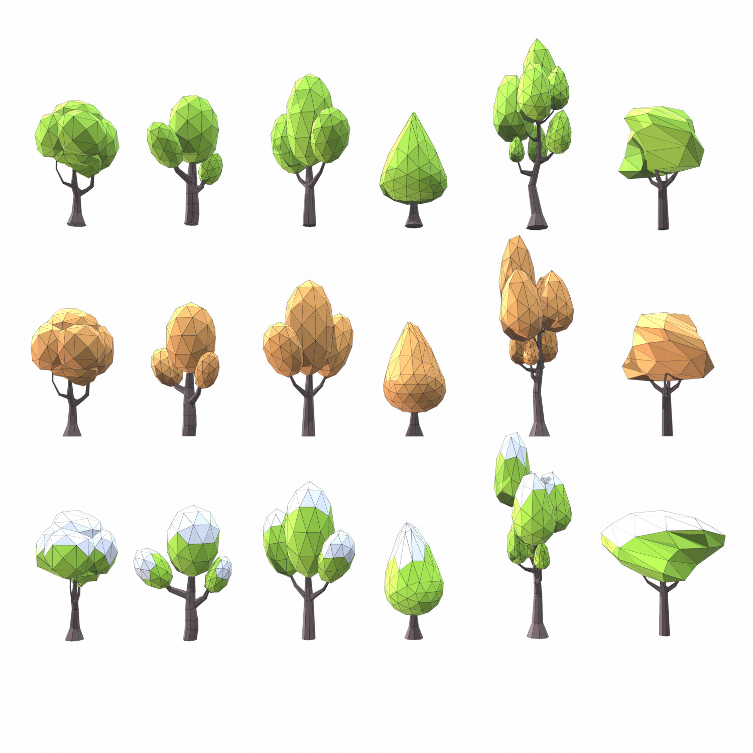 ArtStation - Trees Pack 03 | Game Assets