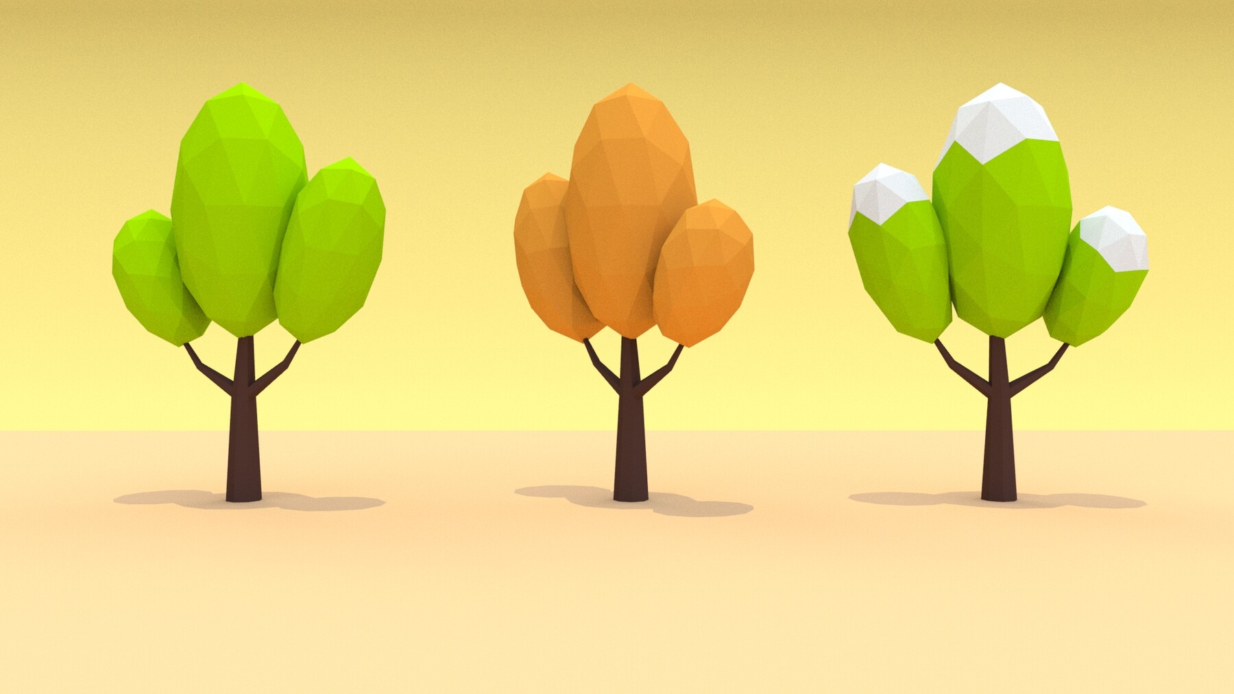 ArtStation - Trees Pack 03 | Game Assets