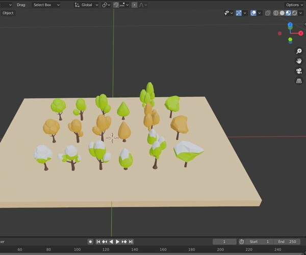 ArtStation - Trees Pack 03 | Game Assets