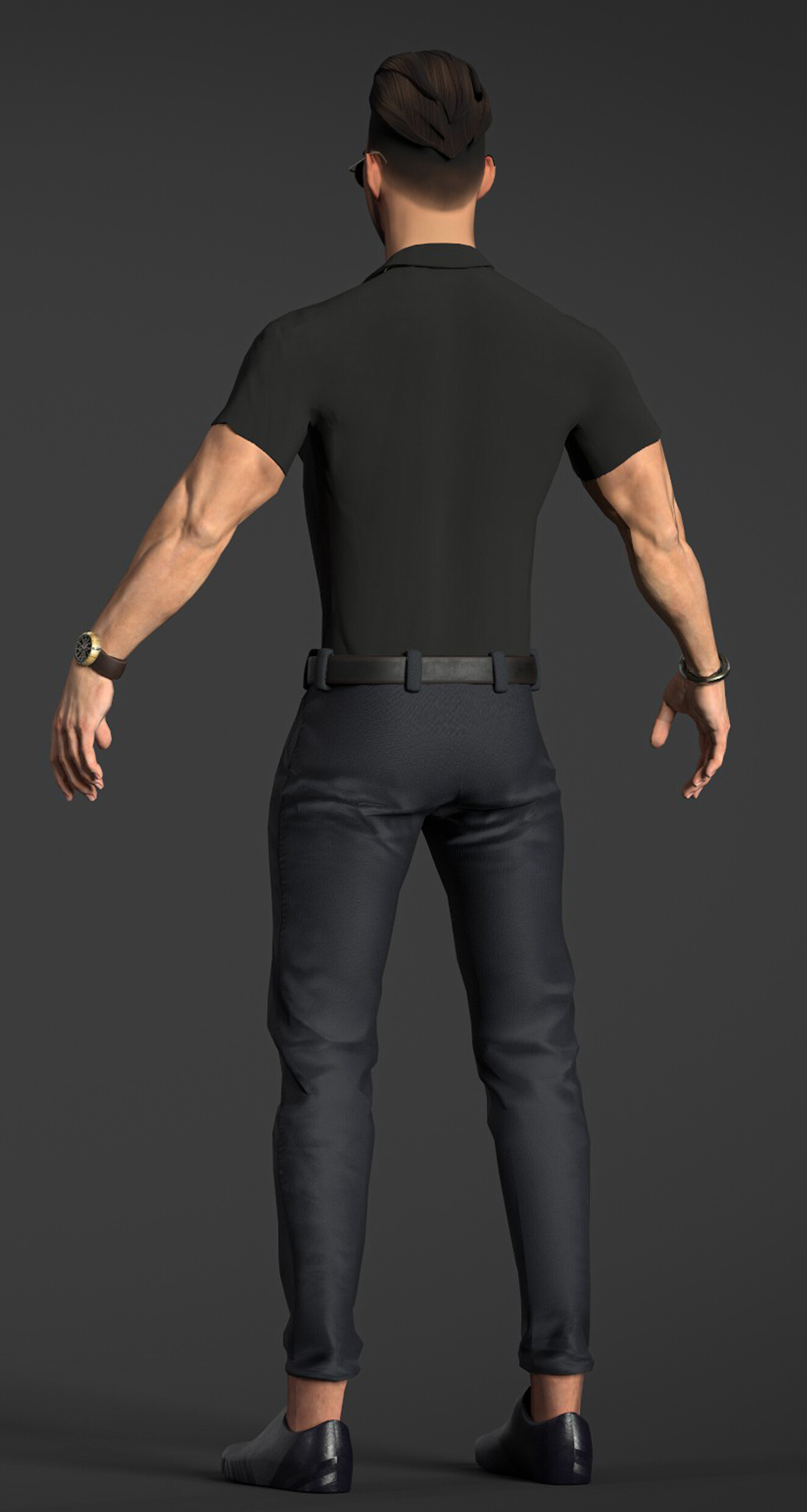 ArtStation - Muscular Stylized Man | Game ready & rigged | Game Assets