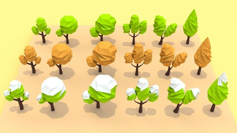 ArtStation - Trees Pack 05 | Game Assets