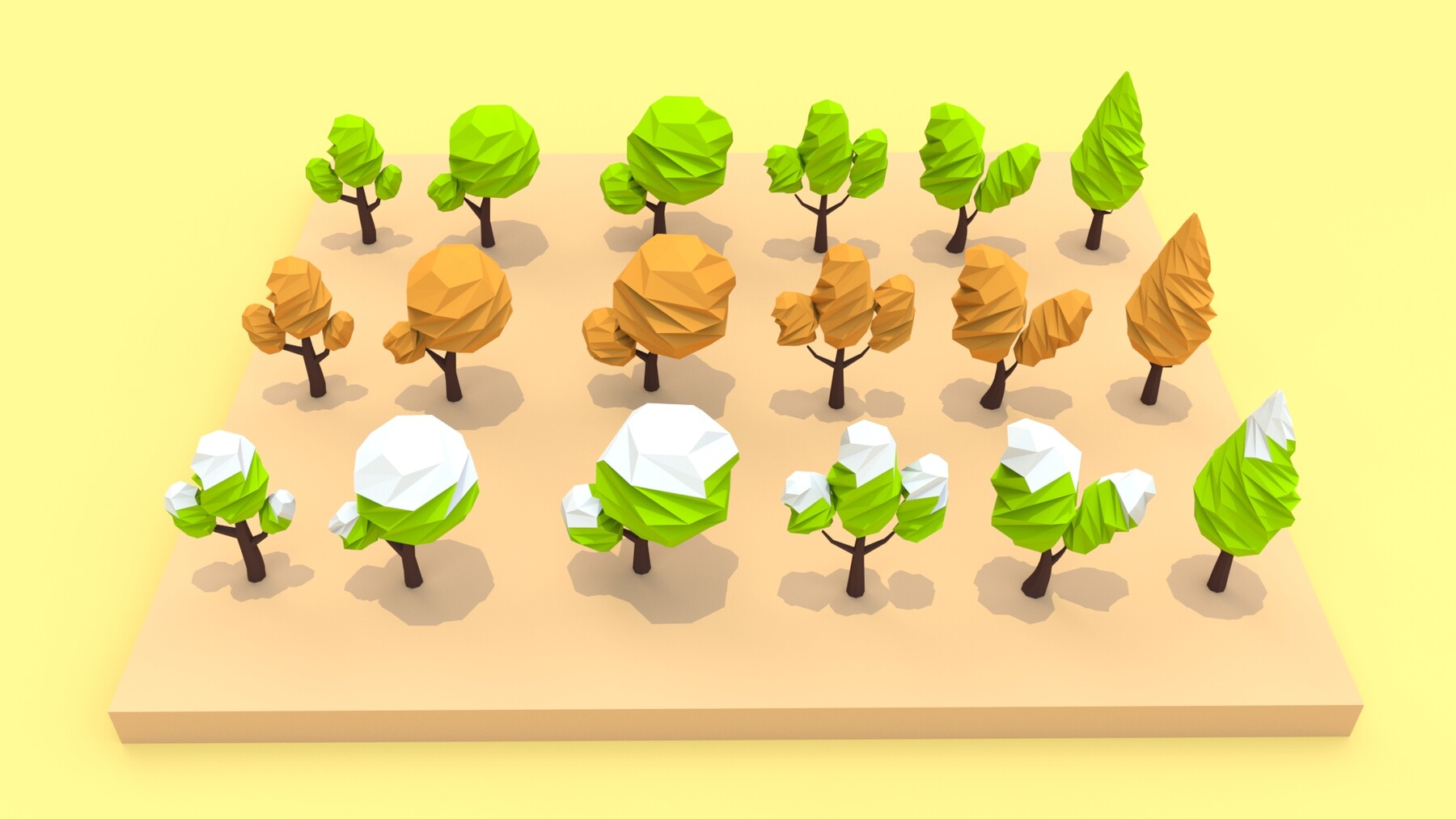 ArtStation - Trees Pack 05 | Game Assets