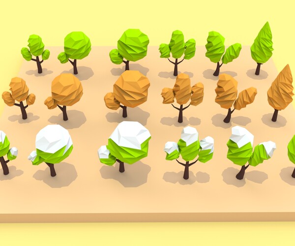 ArtStation - Trees Pack 05 | Game Assets