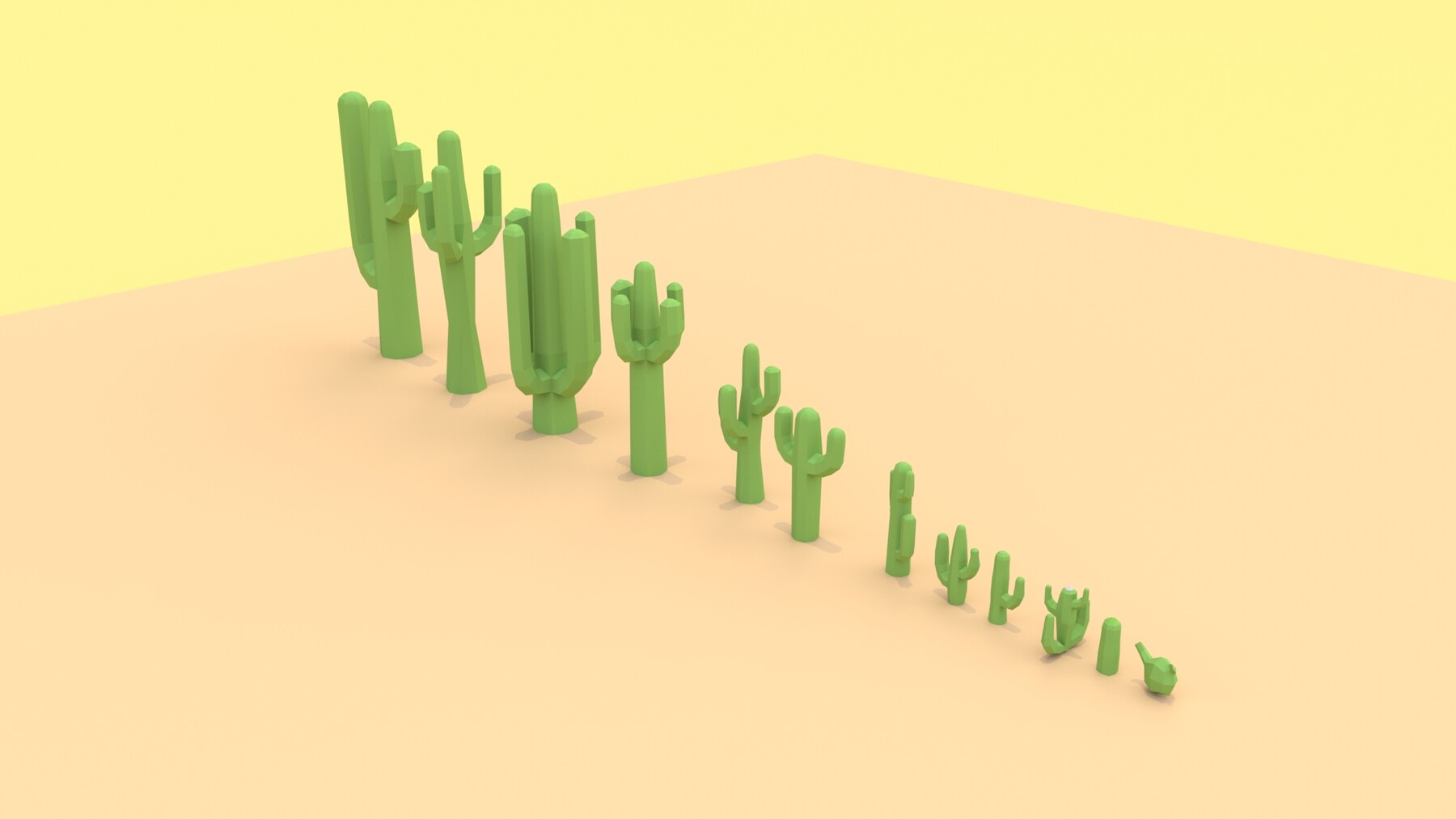 ArtStation - cactus cartoon | Game Assets