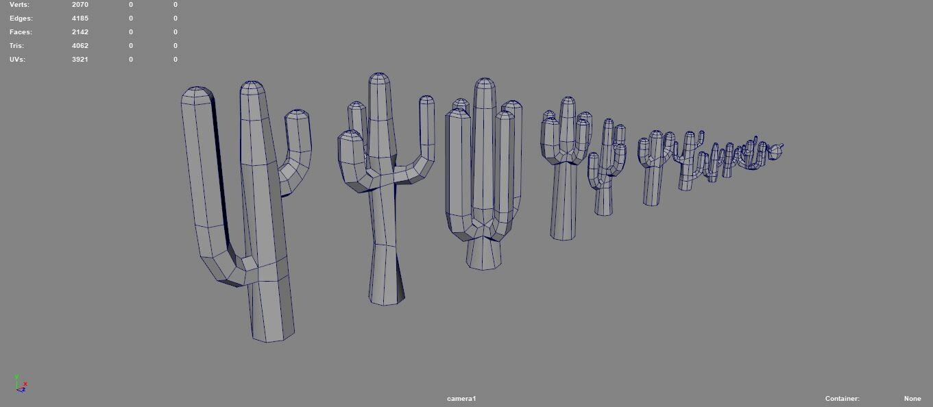 ArtStation - cactus cartoon | Game Assets