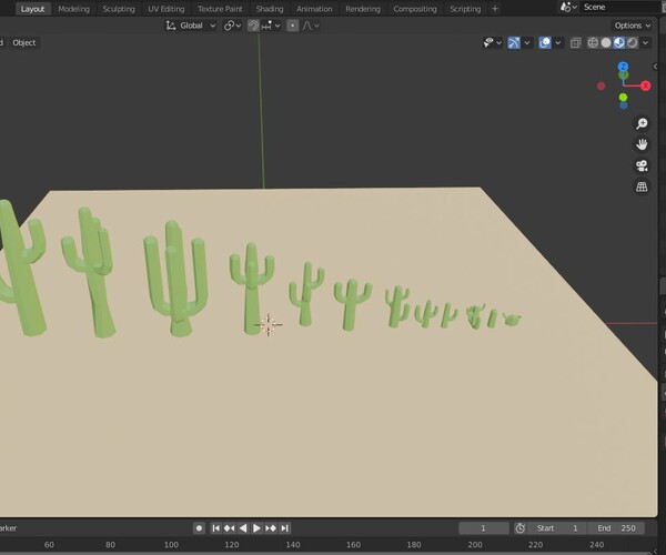 ArtStation - cactus cartoon | Game Assets