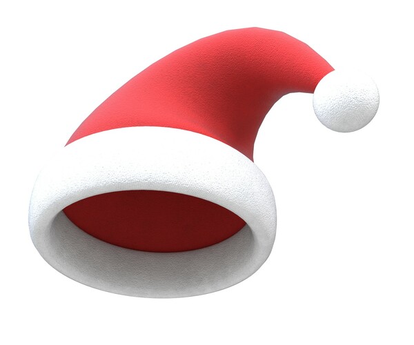 ArtStation - Christmas Santa Claus hat | Game Assets