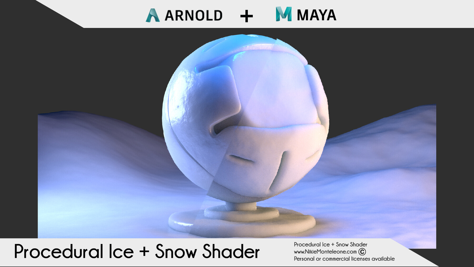 ArtStation - Procedural Ice + Snow Shader | Resources