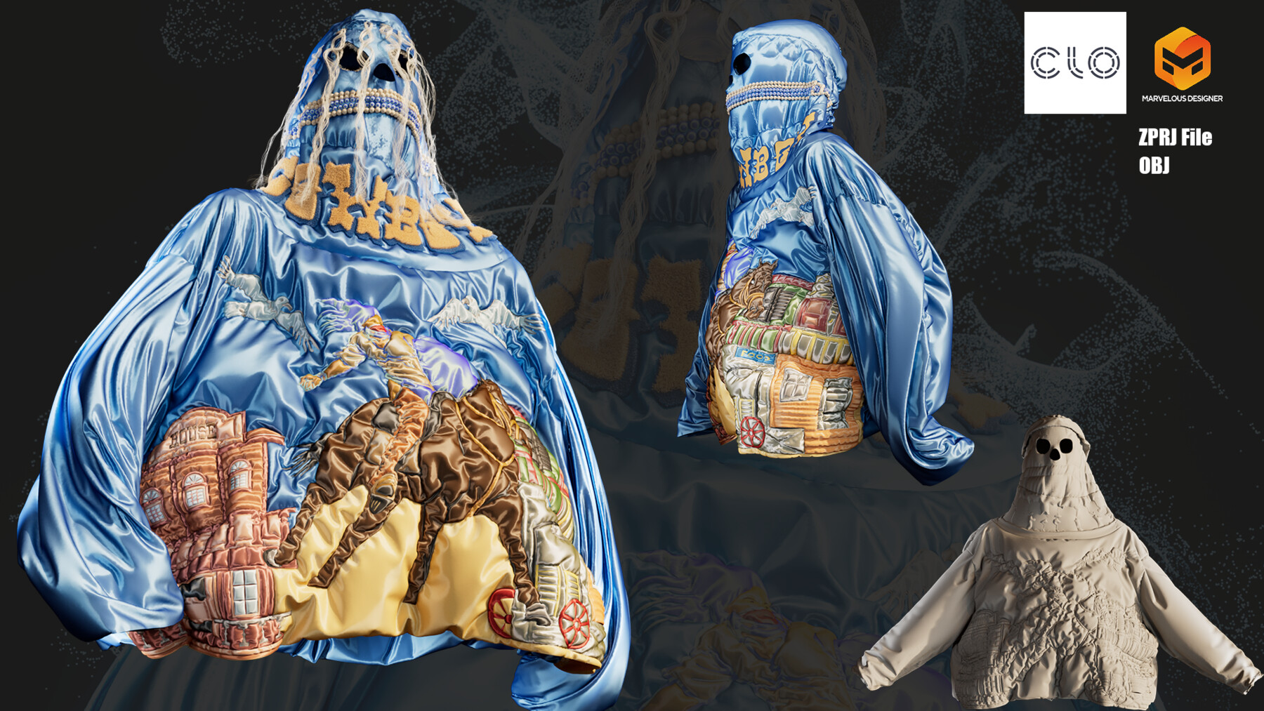 ArtStation - DIGITAL FASHION JACKET - Hypebeast Fashion Jacket - CLO 3D ...