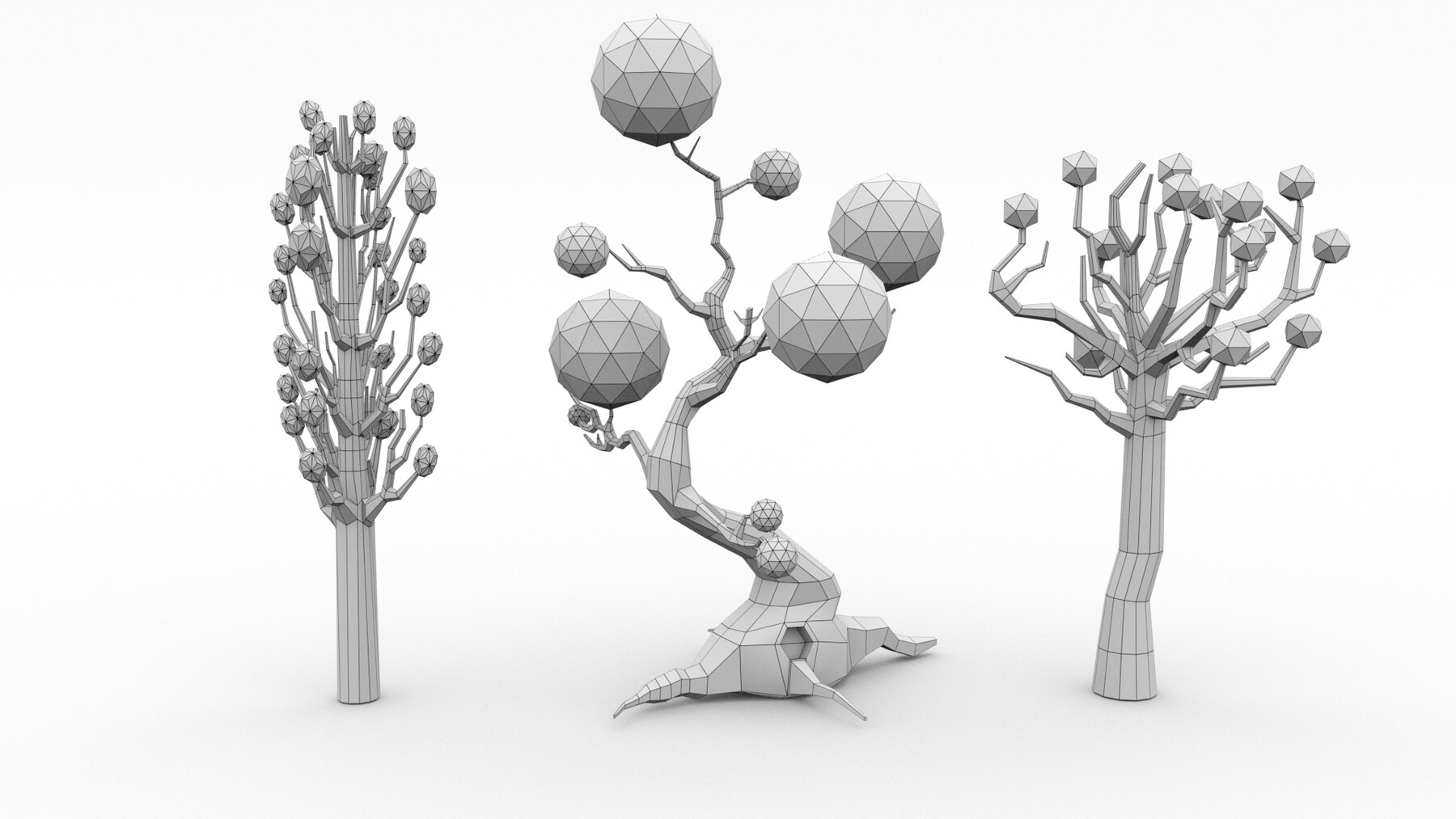 ArtStation - Trees Pack-Low Poly | Game Assets