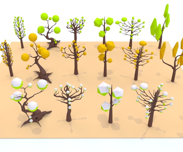 ArtStation - Trees Pack | Game Assets