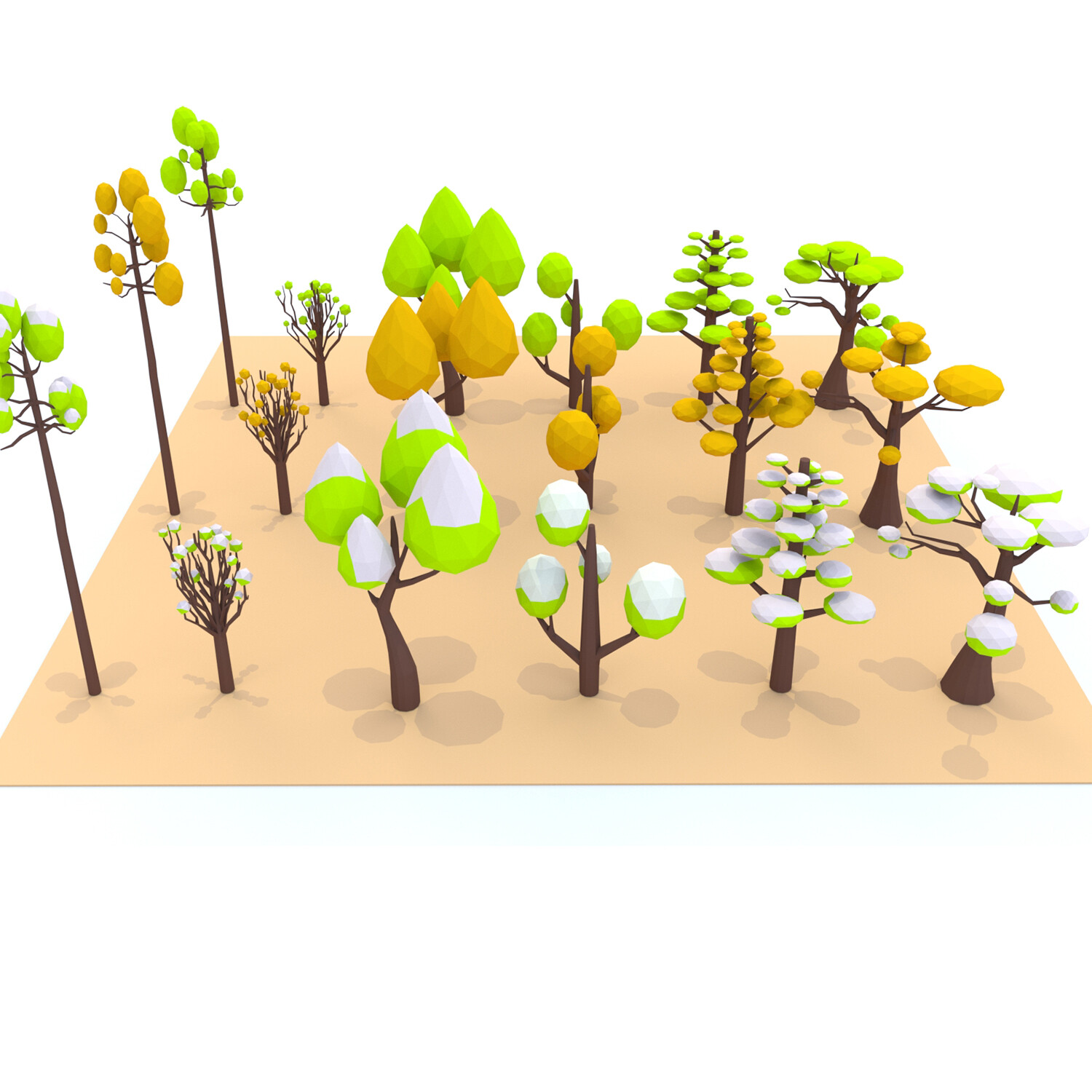 ArtStation - Trees Pack | Game Assets