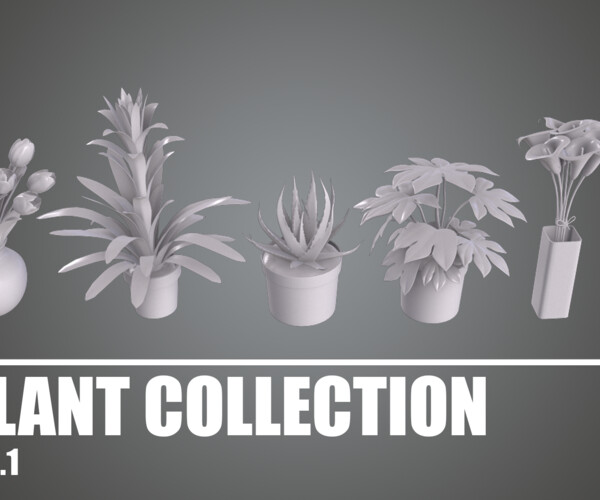 ArtStation - Plant Collection VOL.1 - Base Mesh | Resources