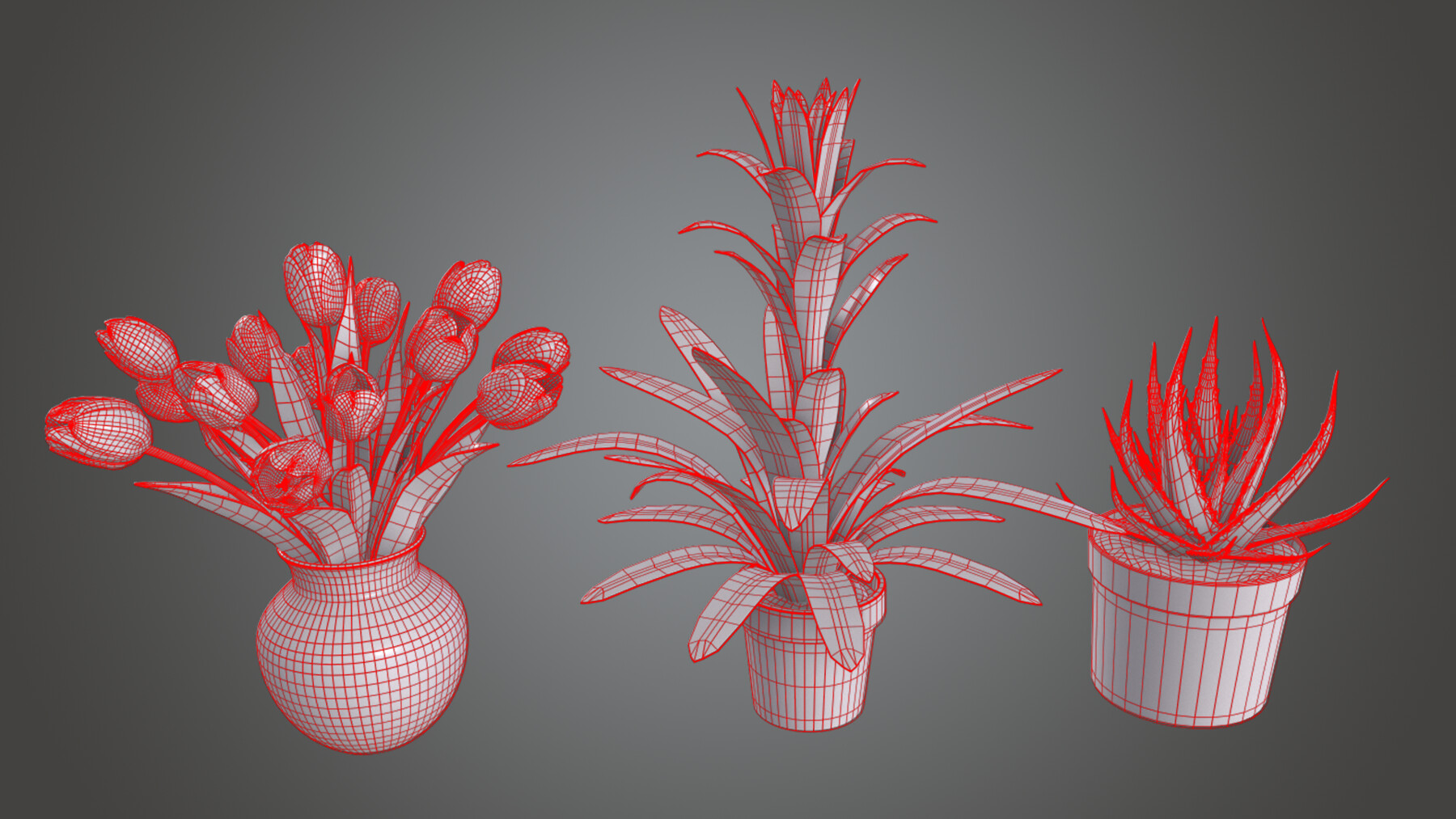 ArtStation - Plant Collection VOL.1 - Base Mesh | Resources