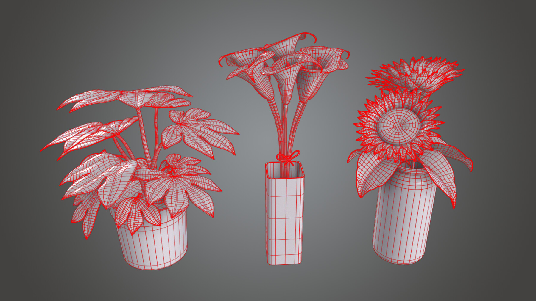 ArtStation - Plant Collection VOL.1 - Base Mesh | Resources