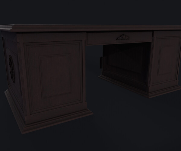 ArtStation - Vintage Desk | Game Assets