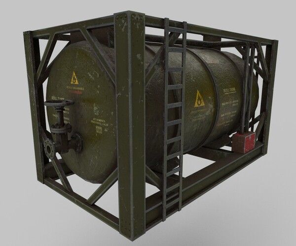 ArtStation - Military Fuel Tank - Low Poly - Game Ready | Game Assets