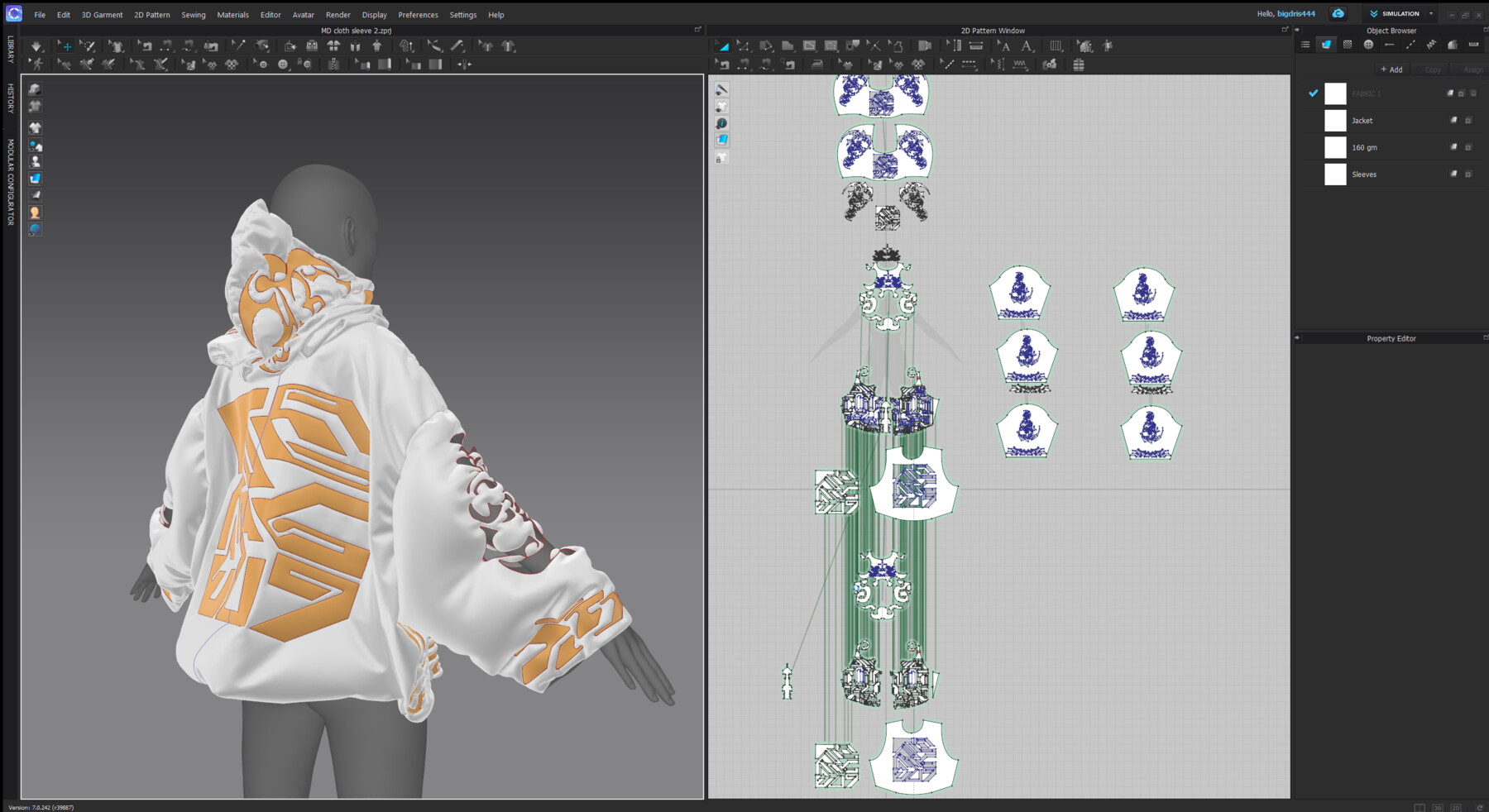 ArtStation - DIGITAL FASHION JACKET - FUTURE TECH JACKET - CLO 3D ...